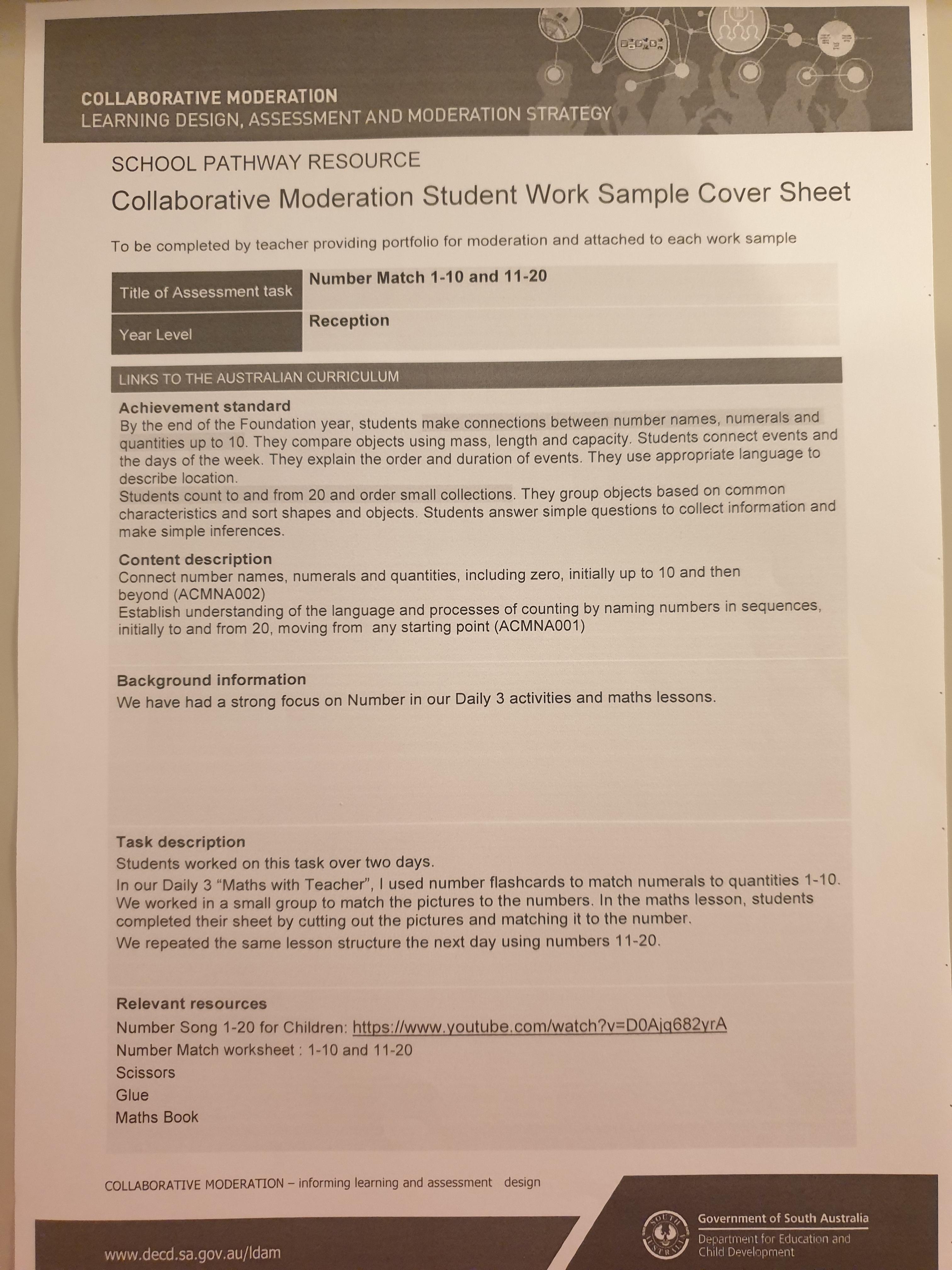 Standard 5 - UniSA ePortfolio